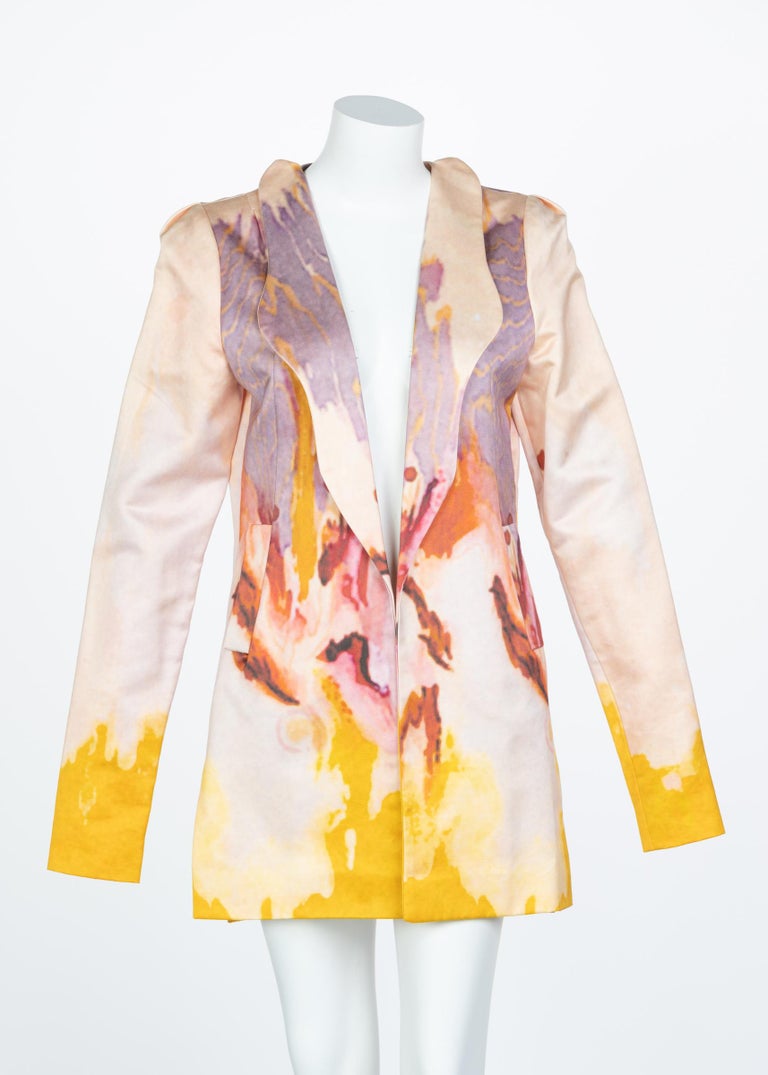 Rodarte Watercolor Jacket Runway Spring ,2008 For Sale at 1stDibs