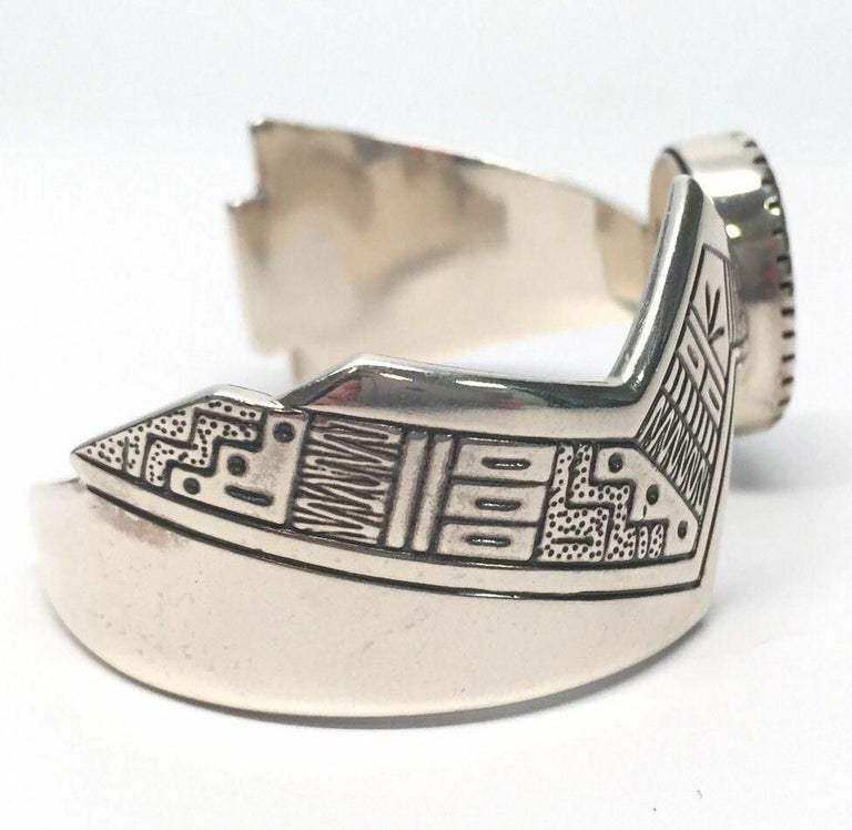 Roderick Tenorio Relios Sterling Silver Morning Star Inlay Cuff ...