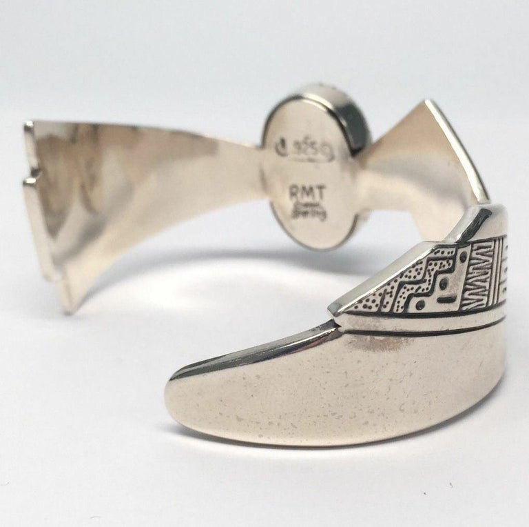 Roderick Tenorio Relios Sterling Silver Morning Star Inlay Cuff ...