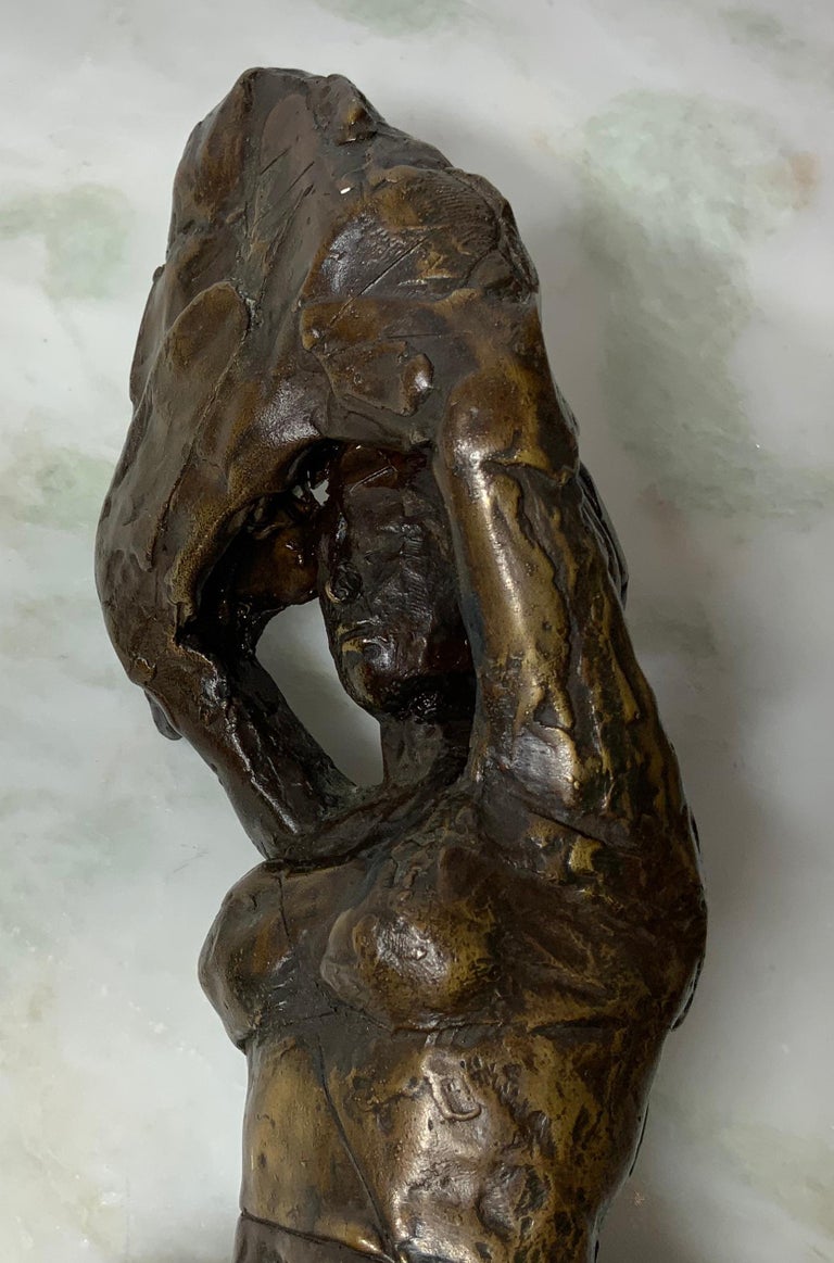 Rodin Style Bronze Woman Sculptor For Sale at 1stDibs
