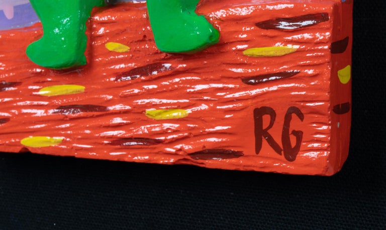 Rodney Alan Greenblat Wall Pals Series "Mr. Whatever" Acrylic on Wood ...