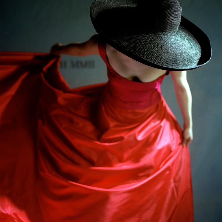Rodney Smith - Bernadette Bowing in Red Dress, Snedens Landing, New ...
