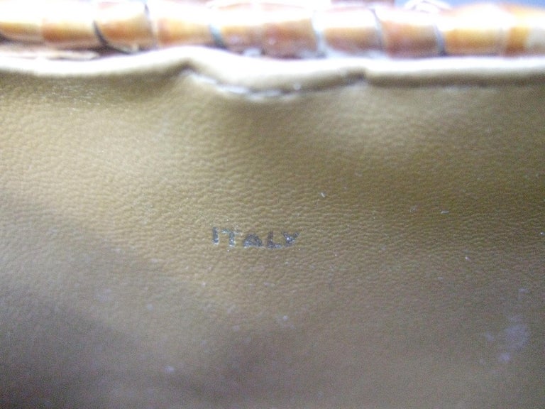 Rodo Italy Chic Woven Wicker Rattan Clutch Bag c 1980 For Sale at ...