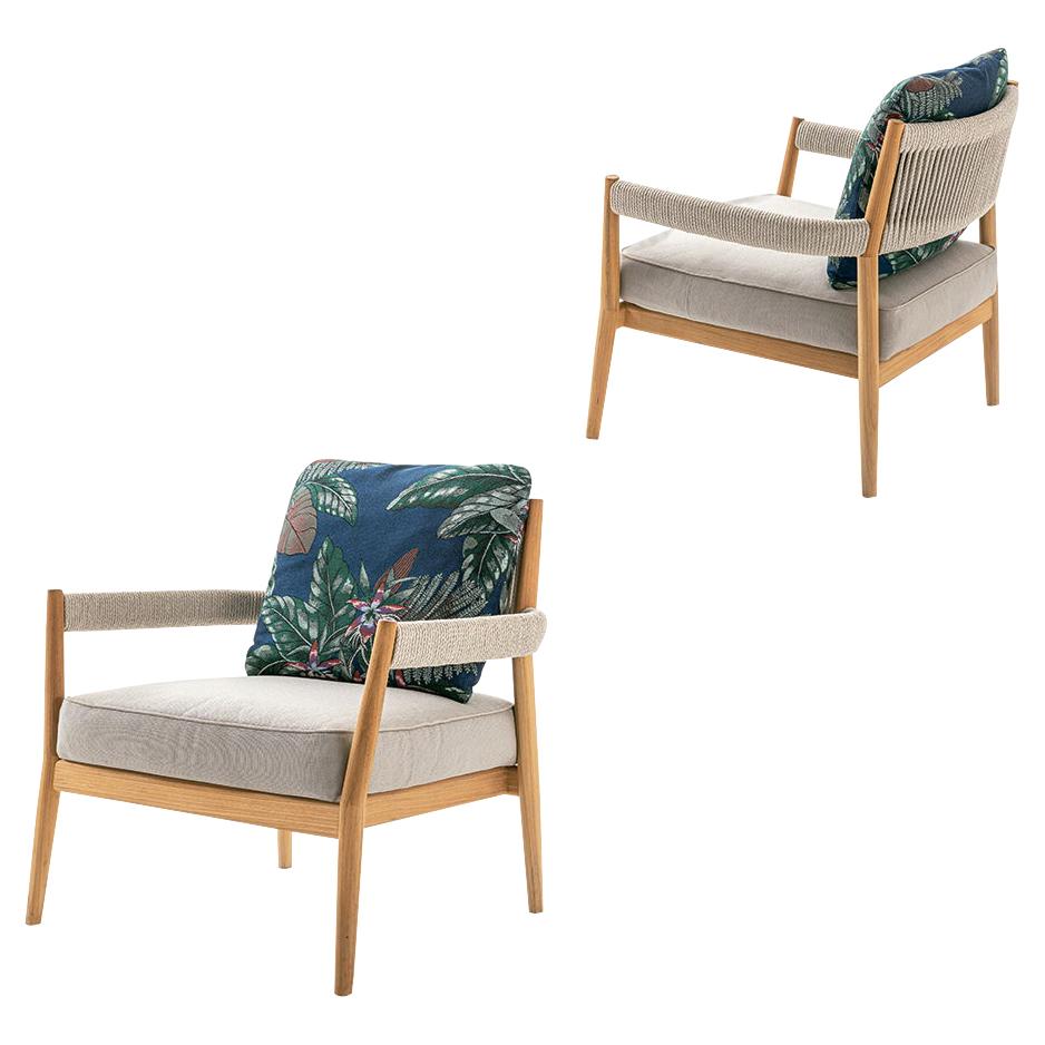 Minotti “Dubuffet” Armchair in Ivory Leather by Rodolfo Dordoni For ...