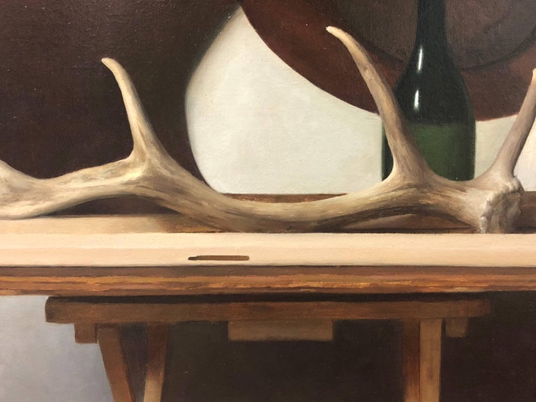 Rodrigo Mateo - Still Life with Palettes and Horn For Sale at 1stDibs