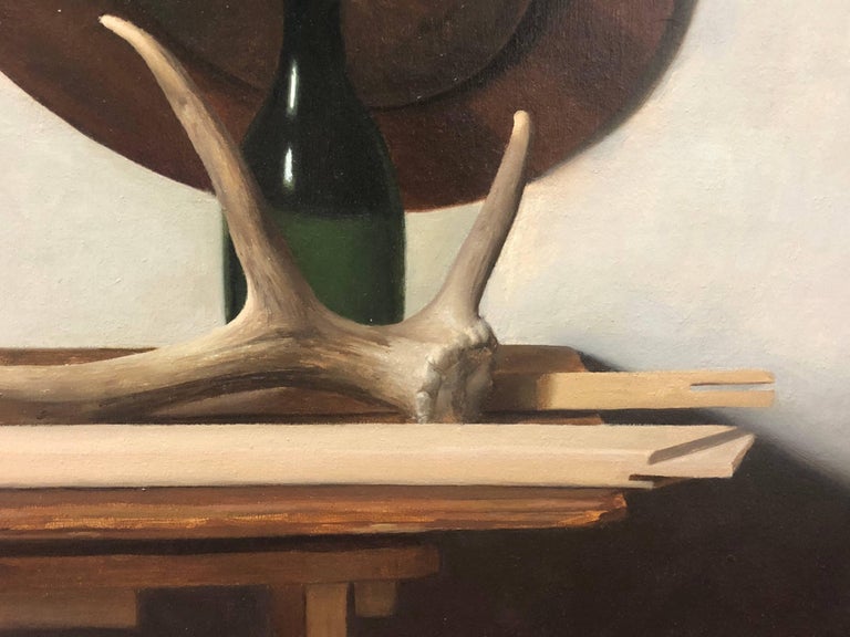 Rodrigo Mateo - Still Life with Palettes and Horn For Sale at 1stDibs