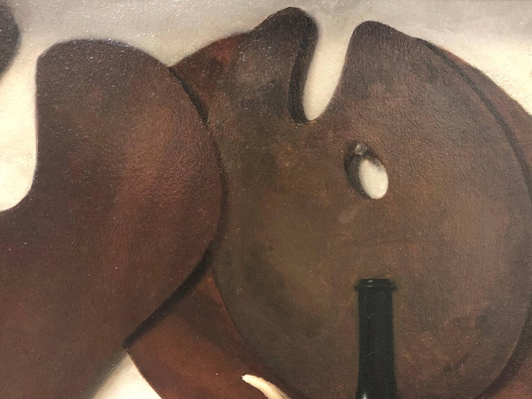 Rodrigo Mateo - Still Life with Palettes and Horn For Sale at 1stDibs