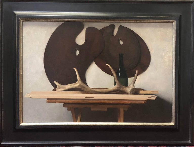 Rodrigo Mateo - Still Life with Palettes and Horn For Sale at 1stDibs