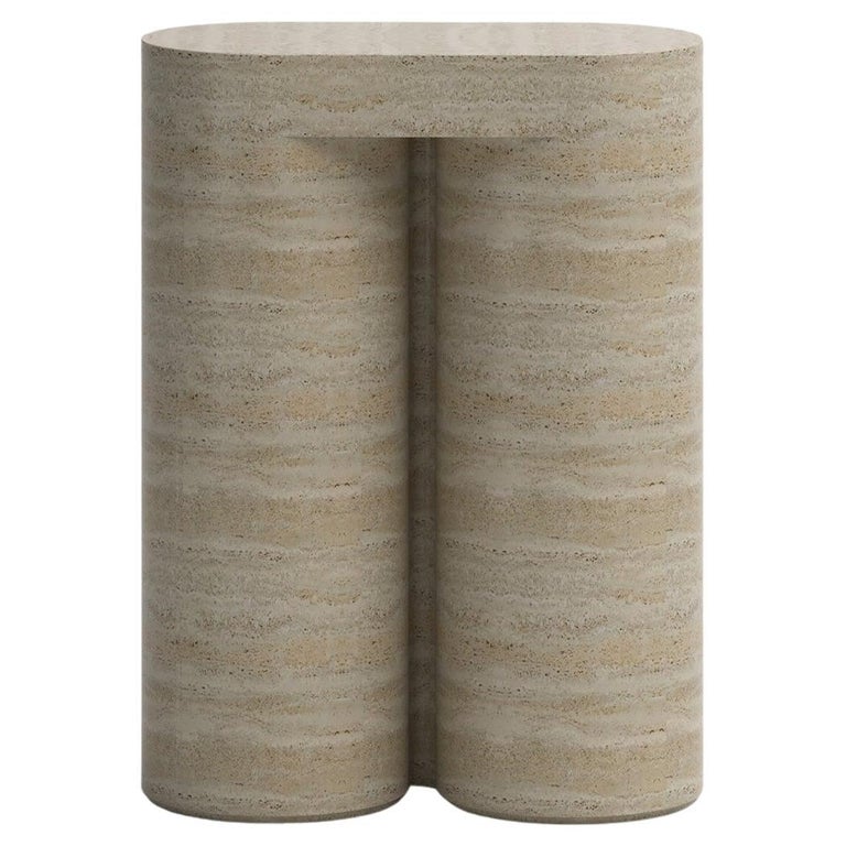 Rods Travertine Console Table For Sale at 1stDibs