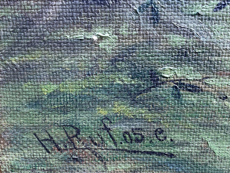 Roe Deer Painting Oil on Canvas For Sale at 1stDibs