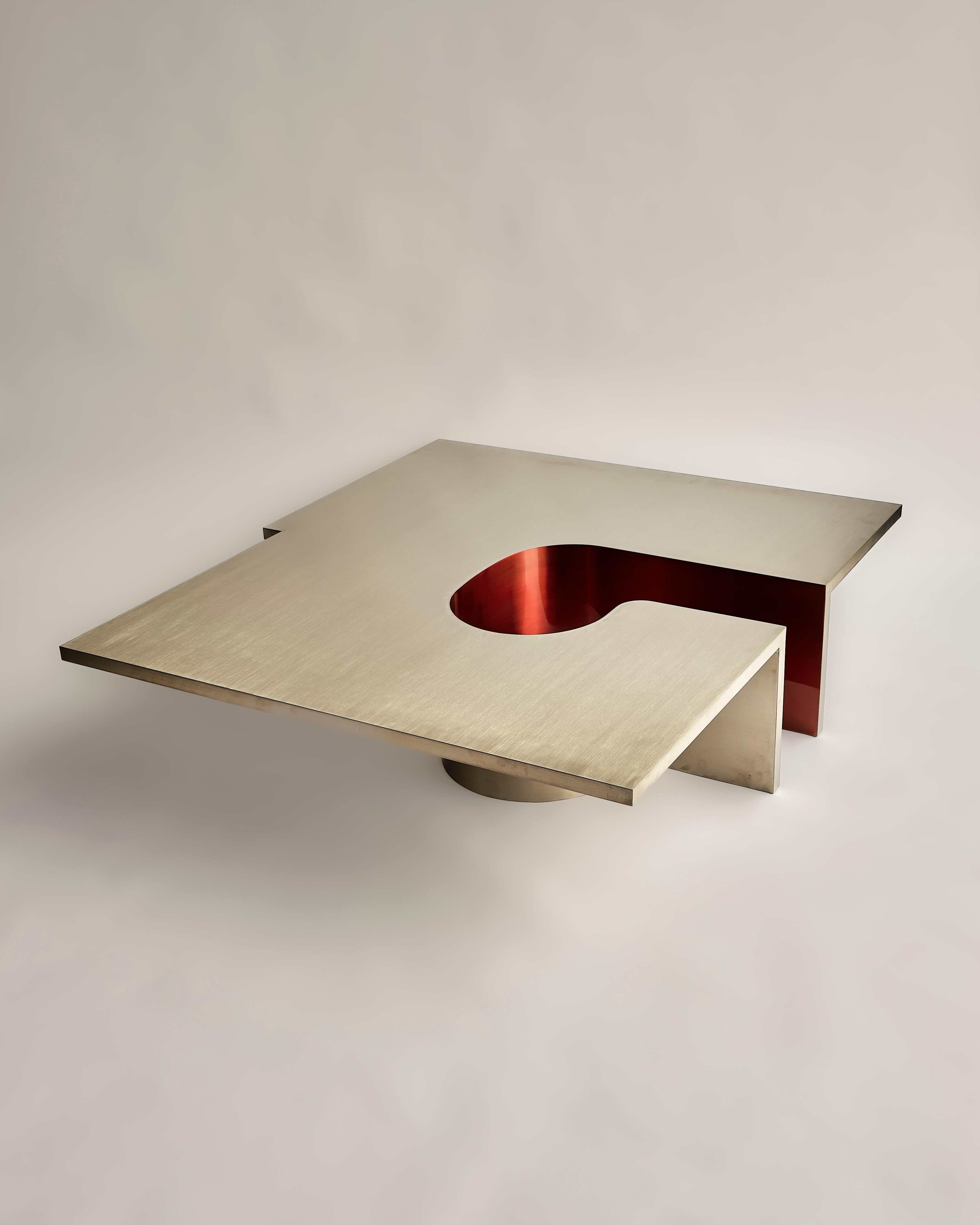 Roe Stainless Steel Coffee Table by Mingardo For Sale at 1stDibs