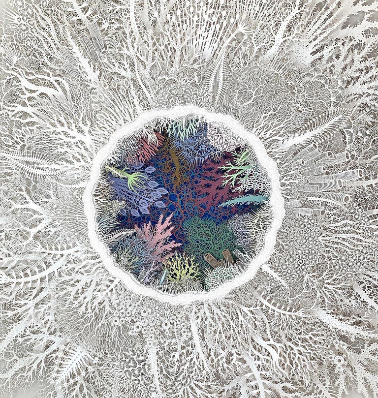Rogan Brown - "Ghost Coral Color Variation", Organic Hand Cut, Laser ...