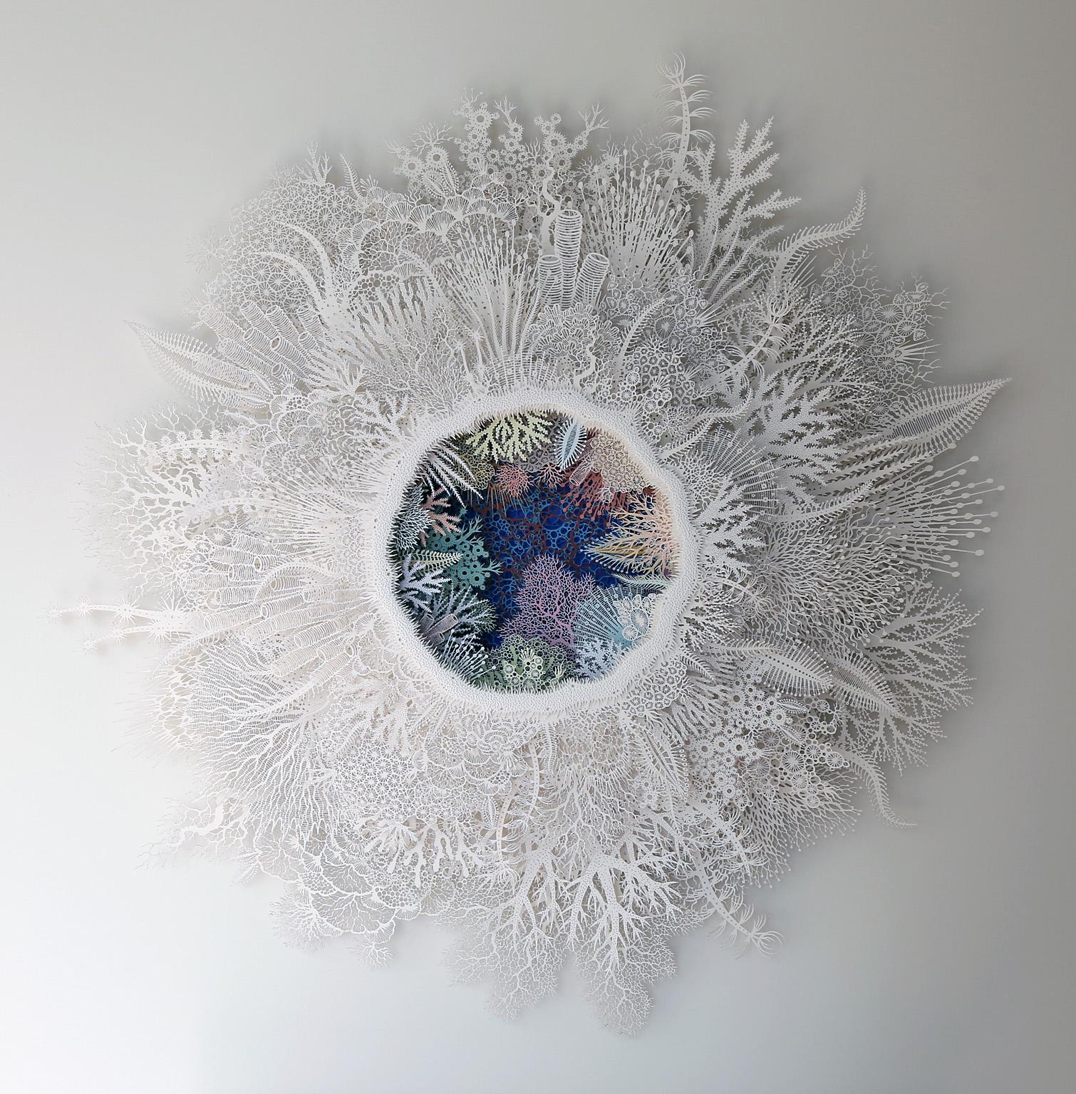 Rogan Brown - "Angel Wings", Hand Cut and Laser Cut Paper Wall ...