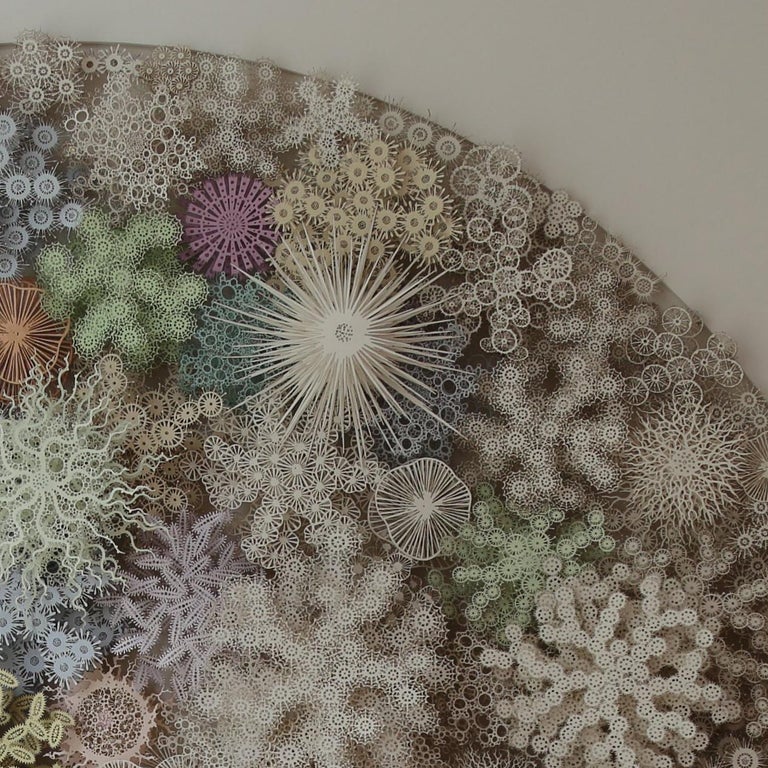 Rogan Brown - "Magic Circle Color", Wall Sculpture, Hand Cut, Laser Cut ...