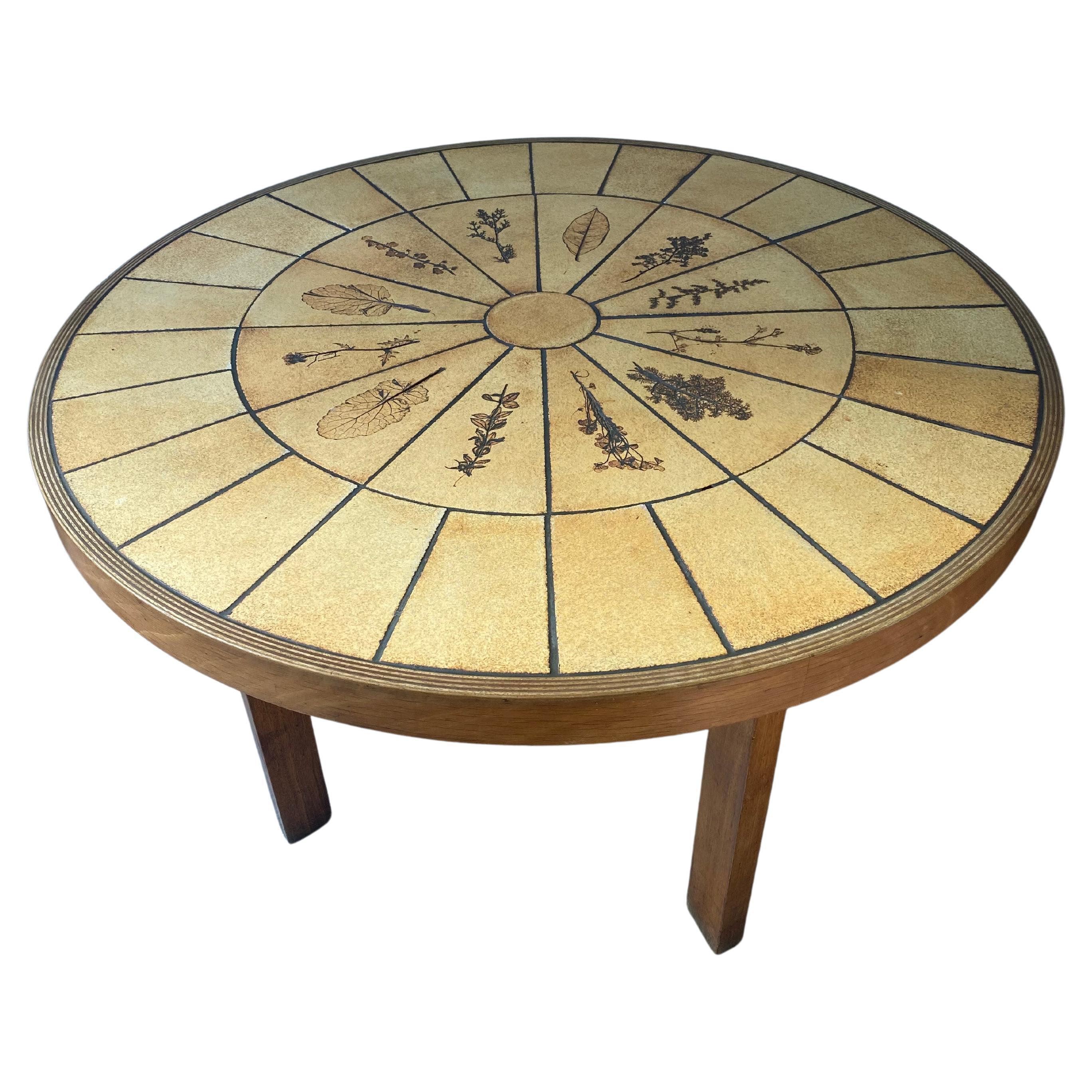 Ceramic Dining Table by Roger Capron, France, 1970s For Sale at 1stDibs