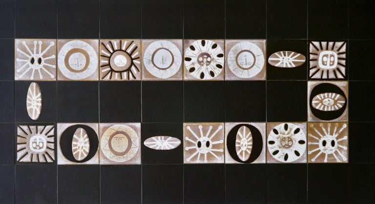 Roger Capron, Exceptional Ceramic Tiles Top Table, France, circa 1960 ...