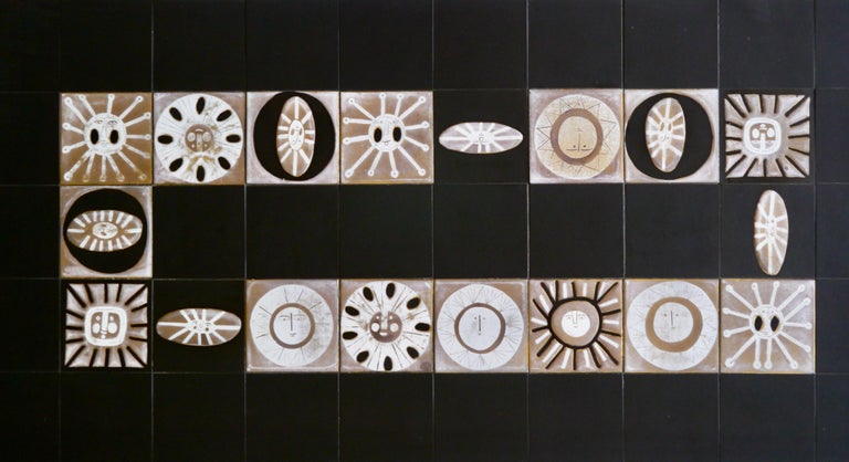 Roger Capron, Exceptional Ceramic Tiles Top Table, France, circa 1960 ...