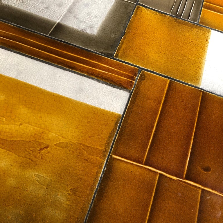 Roger Capron, Glazed Lava Tile Coffee Table at 1stDibs