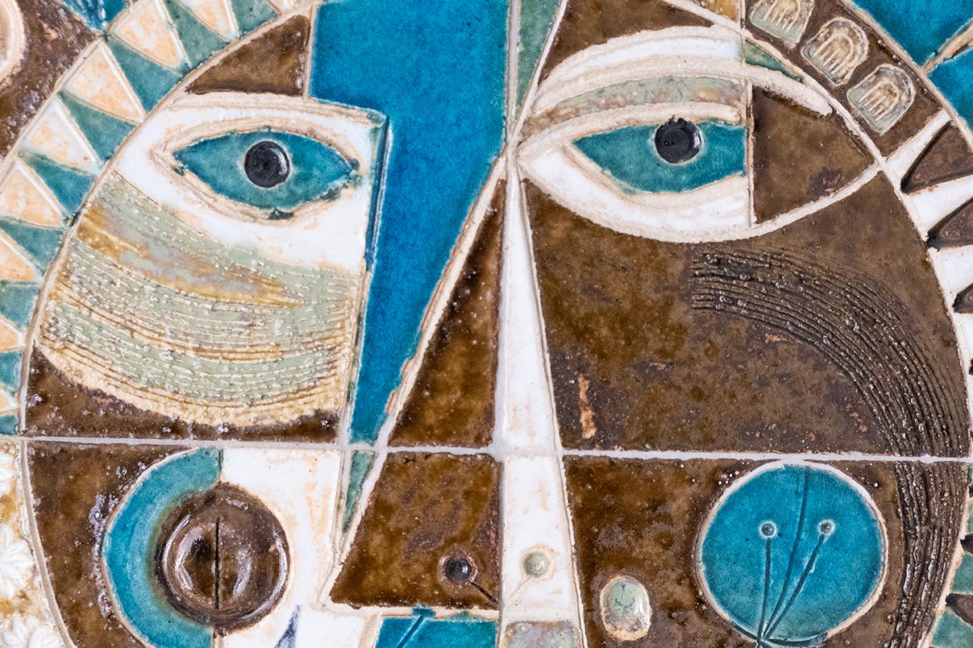 Roger Capron ' s beautiful ceramic wall plaque For Sale at 1stDibs