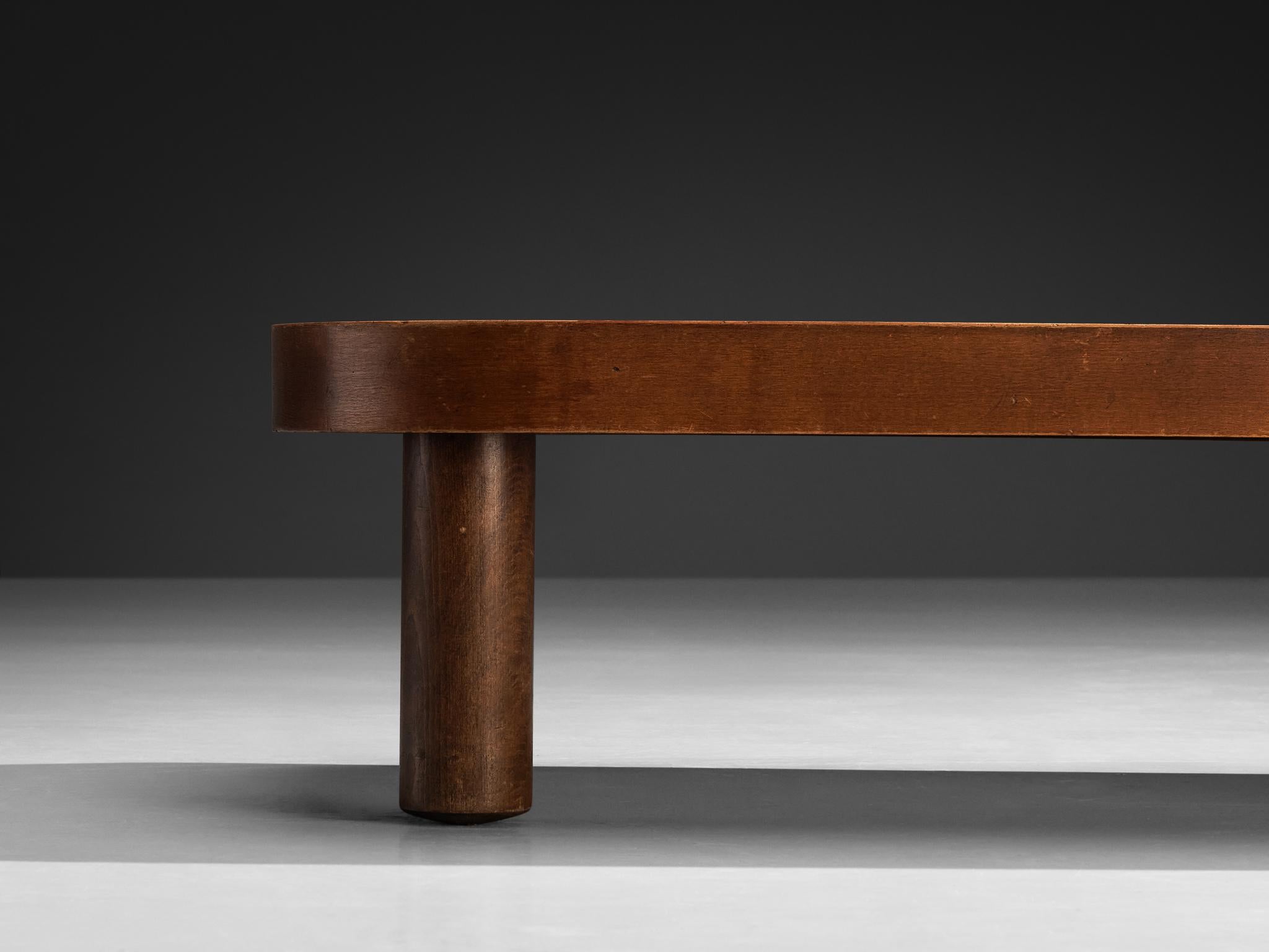 Roger Capron 'Shogun' Coffee Table in Ceramic and Wood For Sale at 1stDibs