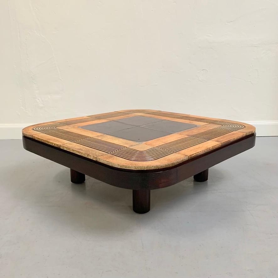 Roger Capron Signed Ceramic Mambo Coffee Table, circa 1970, France. For ...
