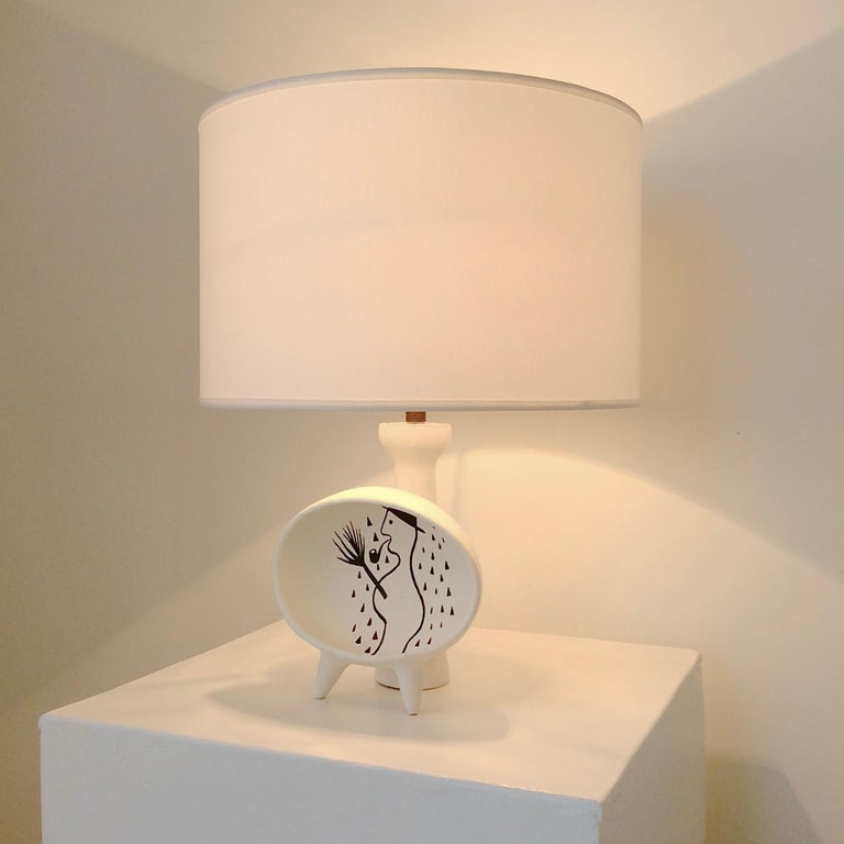 Roger Capron Table Lamp, circa 1955, France at 1stDibs