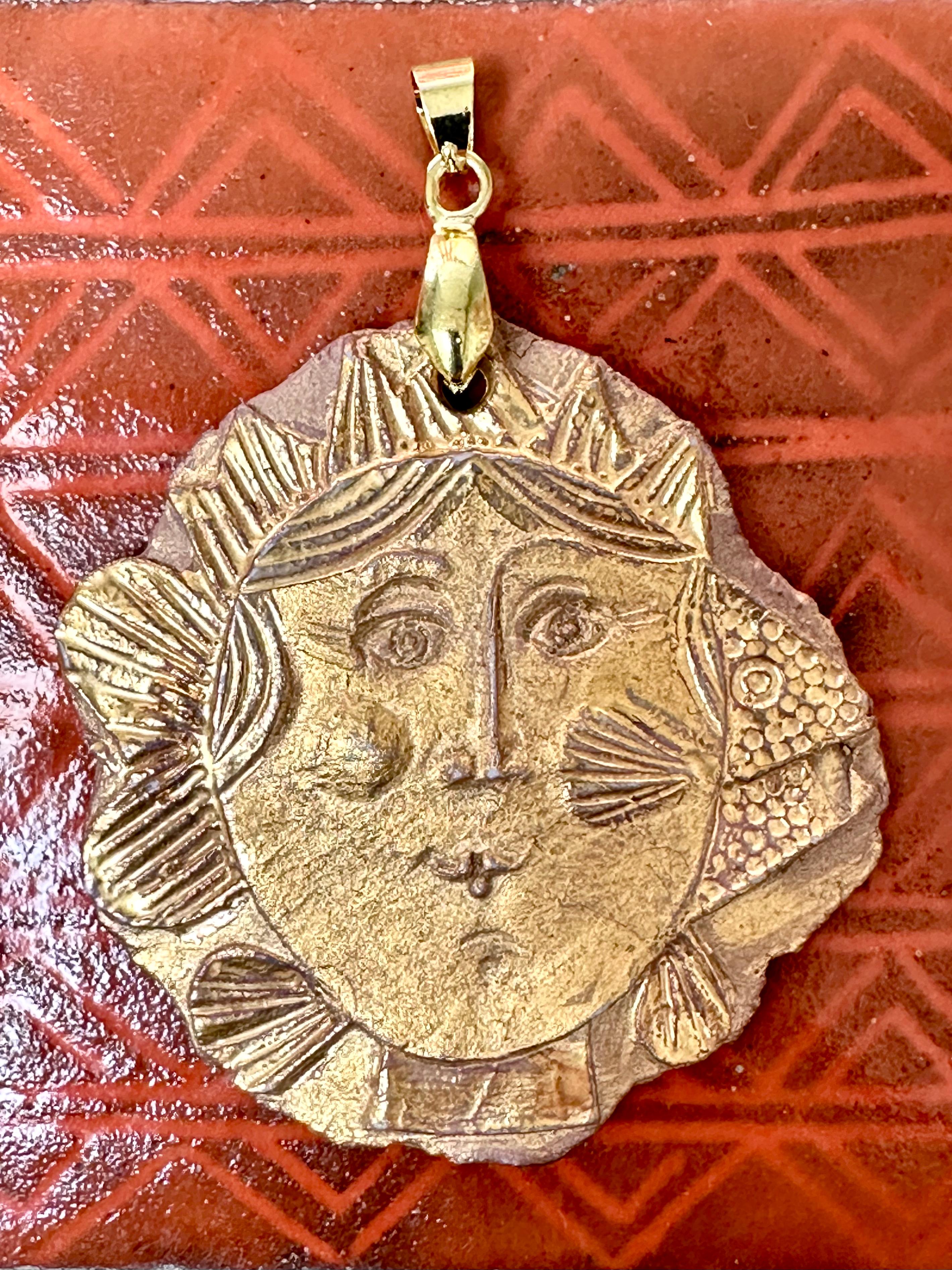Roger Capron, Zodiac Charm Pisces, Vallauris 1973 For Sale at 1stDibs