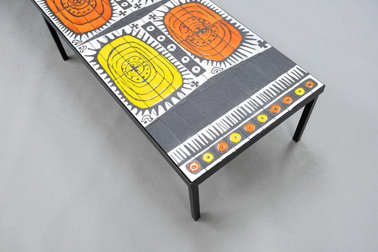 Roger Capron's Rare and Huge Coffee Table For Sale at 1stDibs