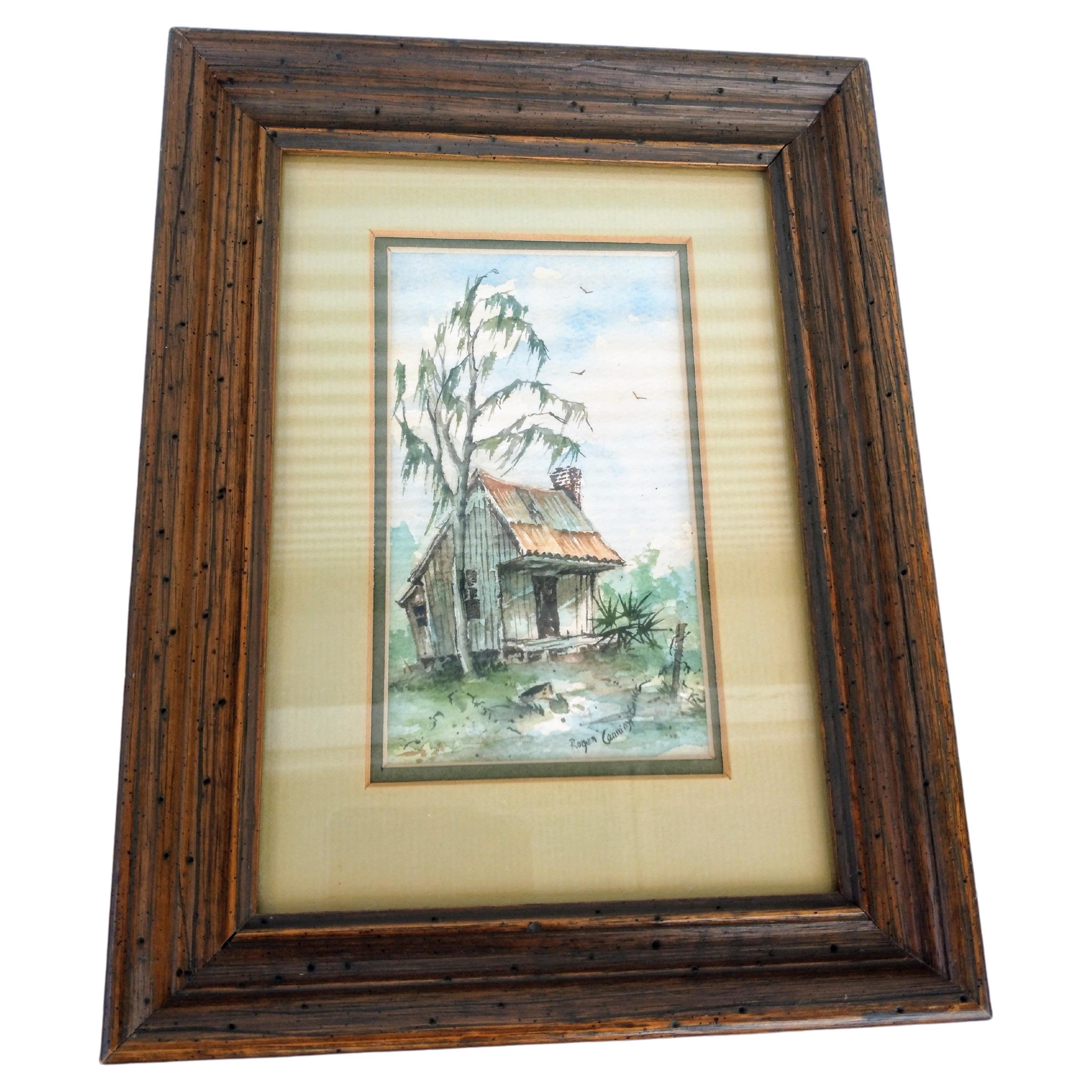 Original Phillip Colbert Horse and Buggy Street Scene Watercolor For ...