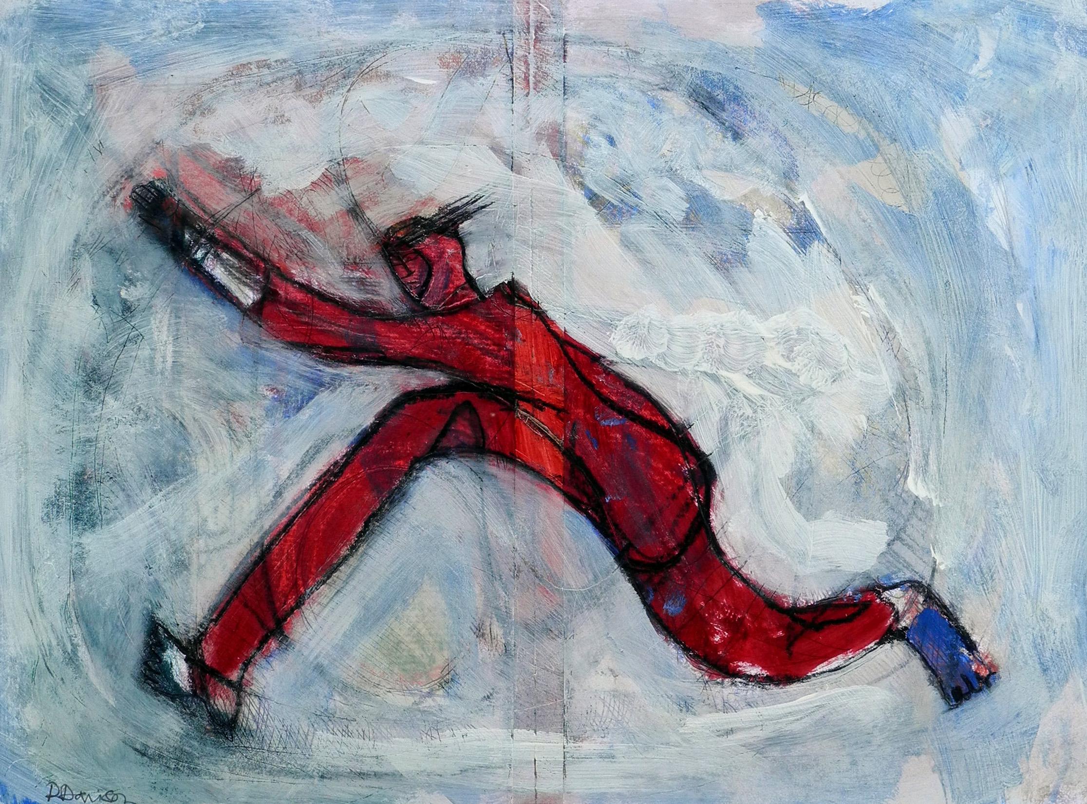 Roger Davison - Man Running Through Time: Contemporary Outsider Gouache ...