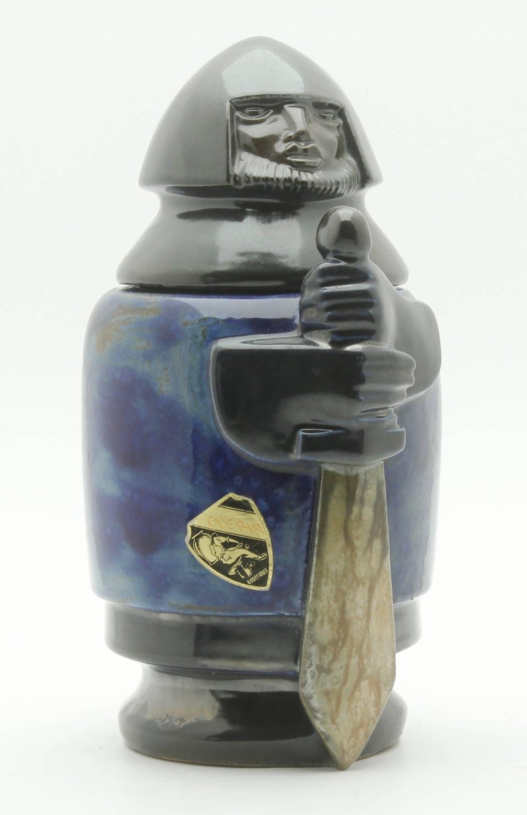Roger Guerin Bouffioulx Belgian Art Pottery Jar with Lid, 1927 Signed ...