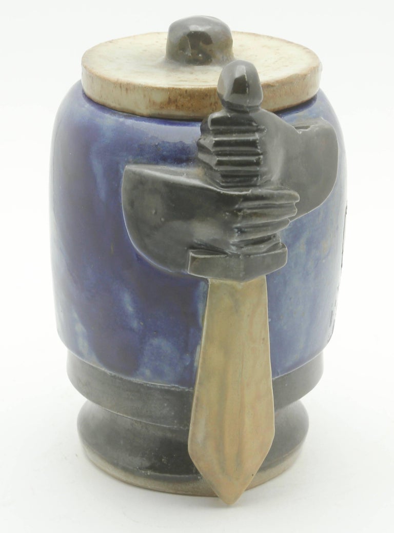Roger Guerin Bouffioulx Belgian Art Pottery Jar with Lid, 1927 Signed ...