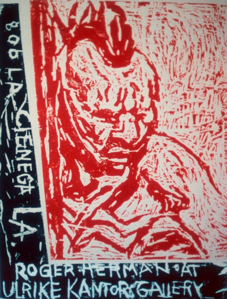 Roger Herman - "Indian" 6.5-Foot Noteworthy Original Oil Painting on ...