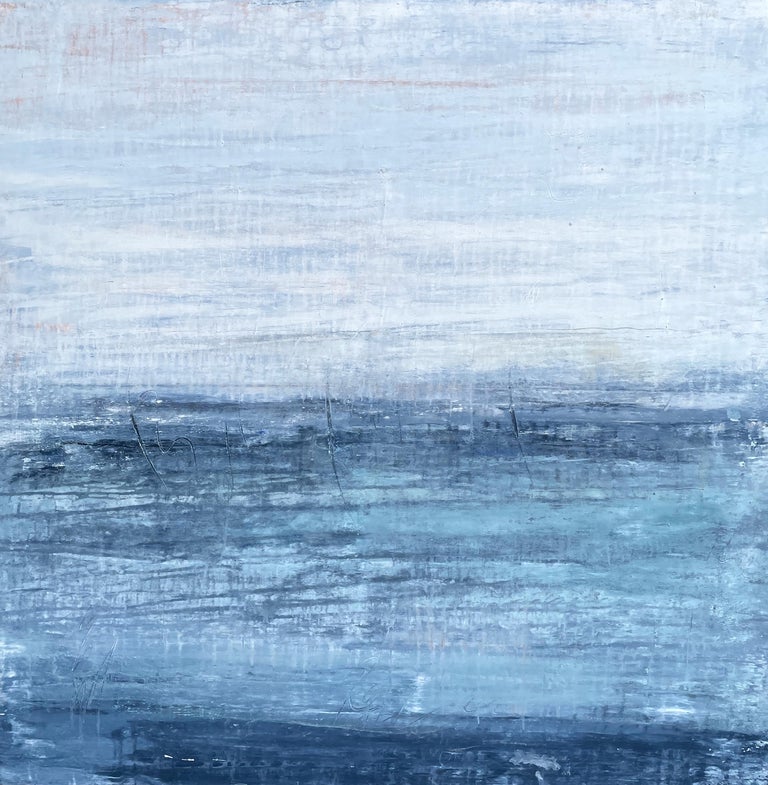 Roger König - "blue/white elegance" RK3P, Abstract, Painting, 21st ...