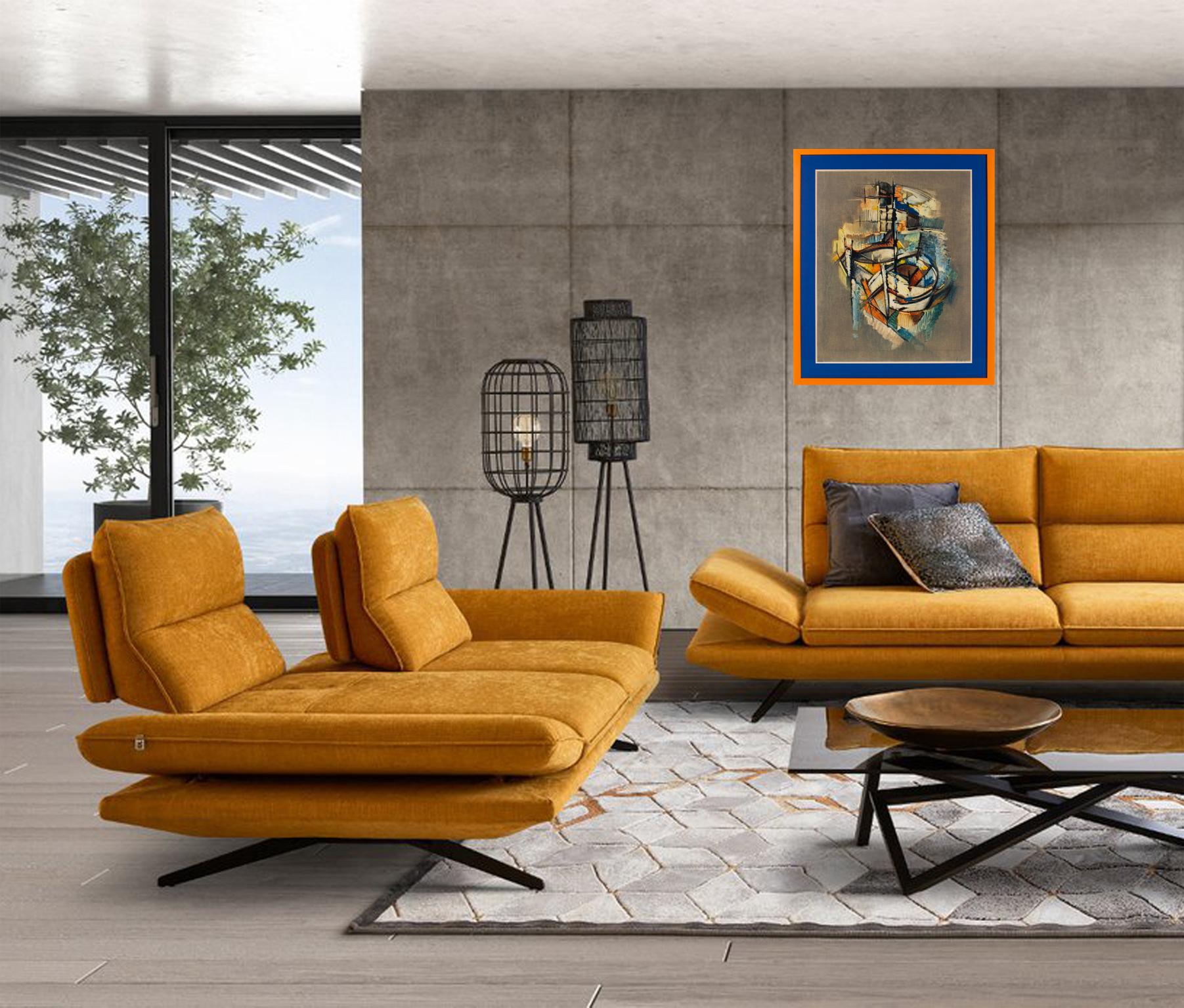 Roger Lersy - Abstract Cubist Seascape Lithograph by Roger Lersy For ...