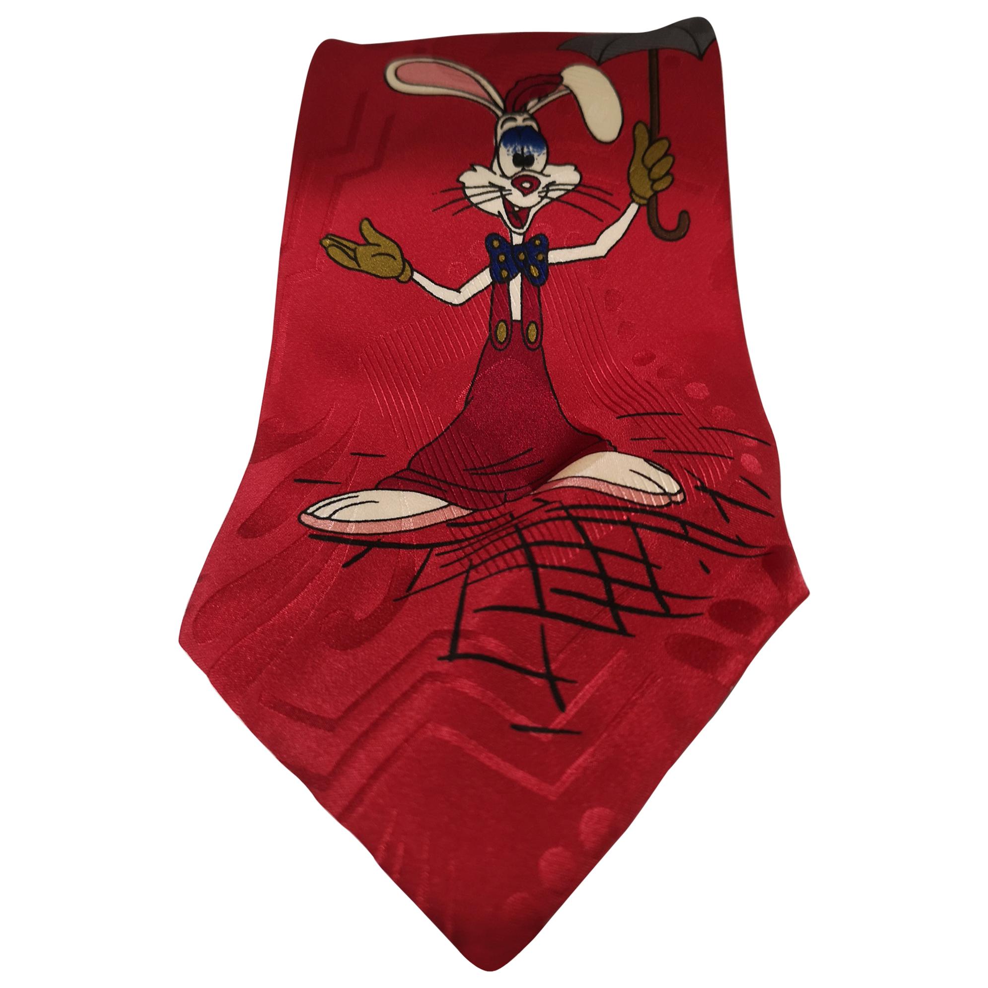 Roger Rabbit red silk tie For Sale at 1stDibs