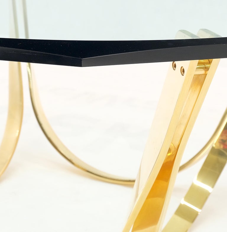 Roger Sprunger for Dunbar Mid-Century Modern Brass Glass Coffee Table ...