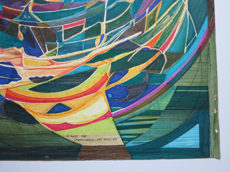 Roland Ayers - Improvisation abstract African-American artist painting ...