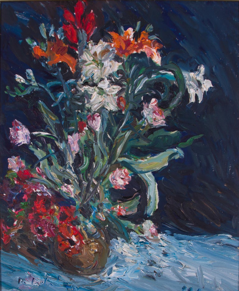 Roland Ladwig - Still Life with Flowers For Sale at 1stDibs
