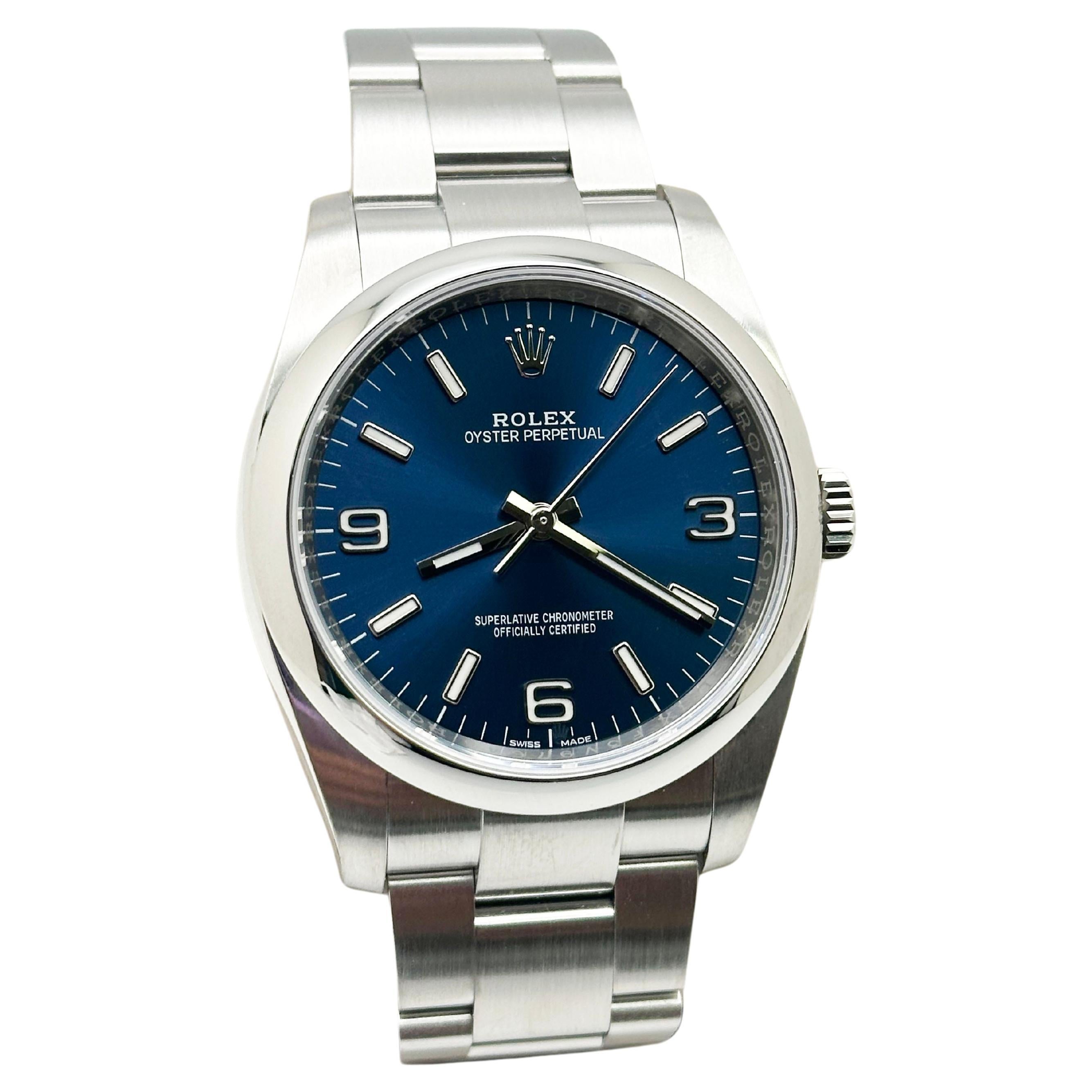 2023 Rolex Datejust 126234 36mm Green Palm Motif Dial Stainless Steel ...