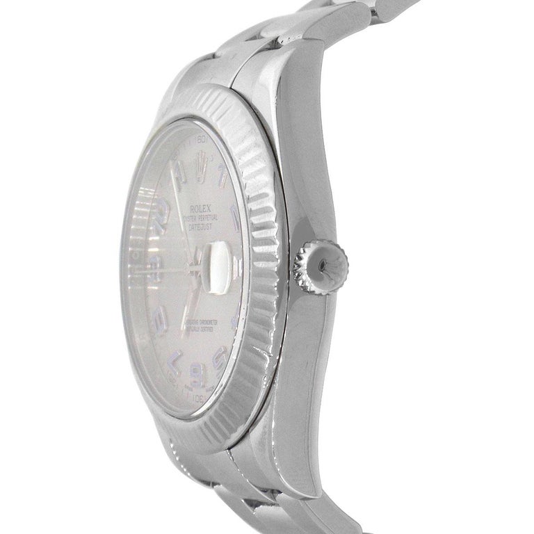 Rolex 116334 Datejust II Stainless Steel Silver Dial Watch at 1stDibs ...