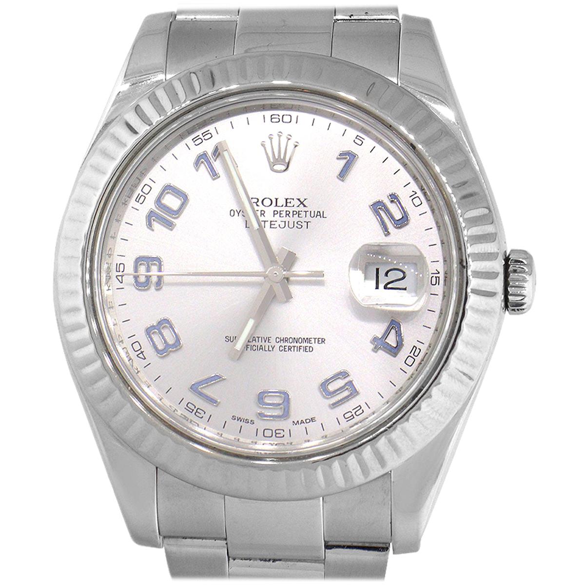 Rolex 116334 Datejust II Stainless Steel Silver Dial Watch at 1stDibs ...