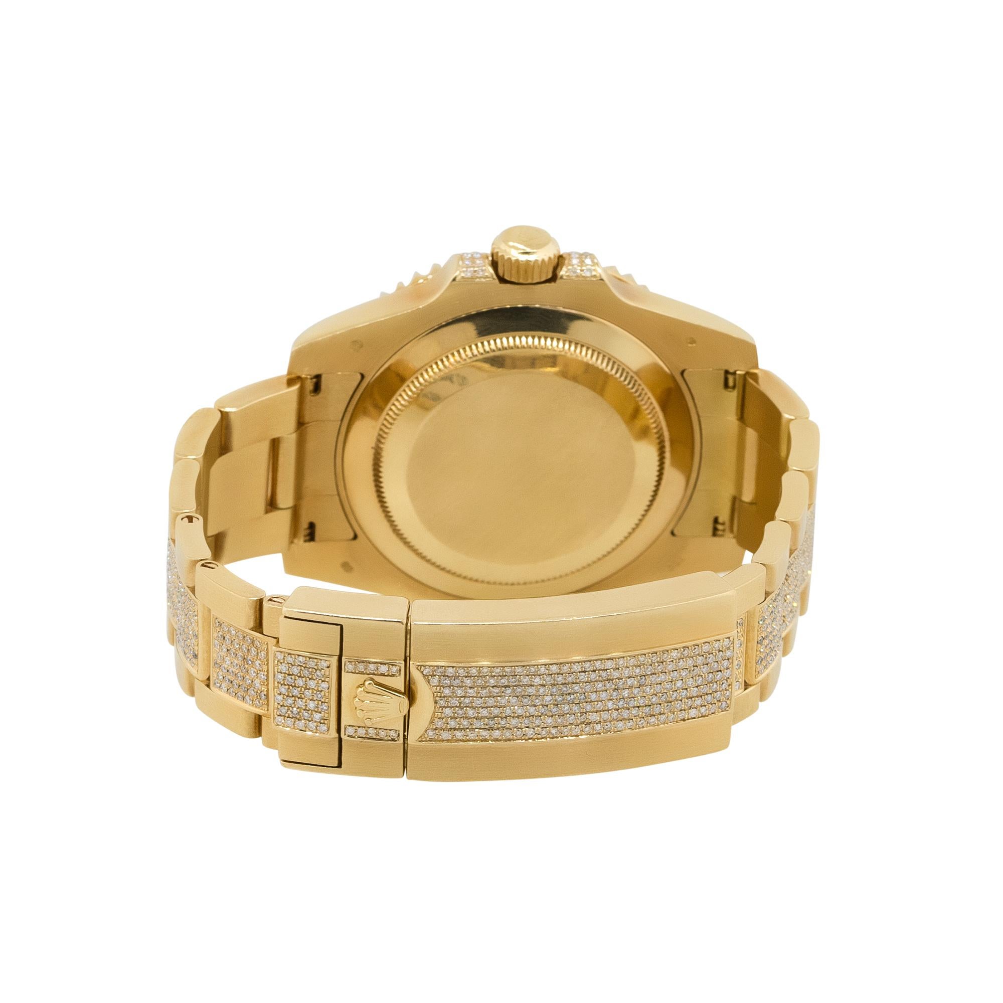 Rolex 116618LB Submariner 18 Karat Diamond and Sapphire Watch For Sale ...