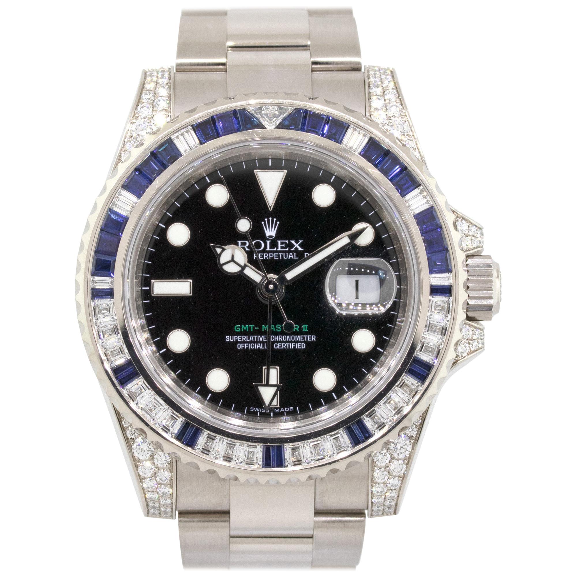 Rolex 116759SA 18 Karat White Gold GMT-Master II Watch For Sale at ...