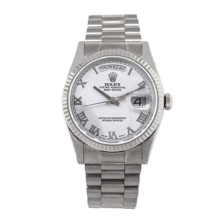 Rolex 118239 White Dial Day Date Presidential Automatic Wristwatch at ...