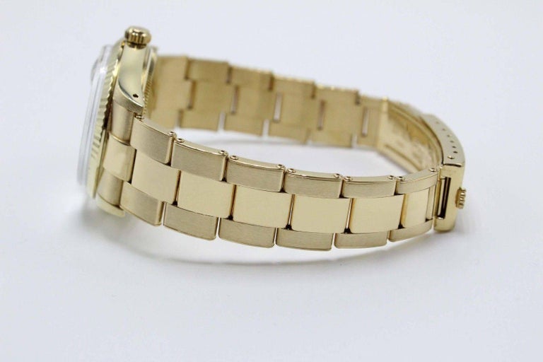 Rolex 15007 Date Watch 18 Karat Yellow Gold and 14 Karat Yellow Gold ...