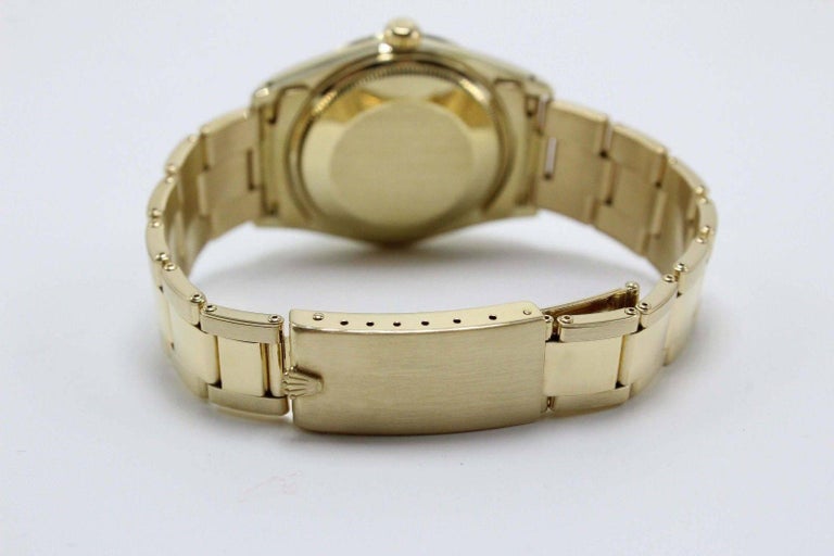 Rolex 15007 Date Watch 18 Karat Yellow Gold and 14 Karat Yellow Gold ...