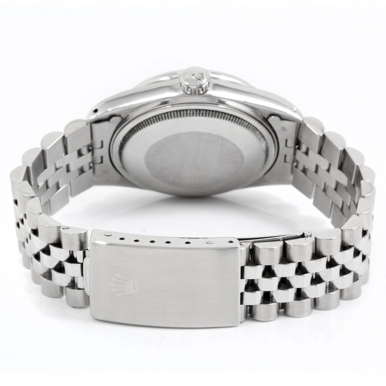 Rolex 16030 Men’s Datejust, Cream Roman Dial and Jubilee Band at 1stDibs