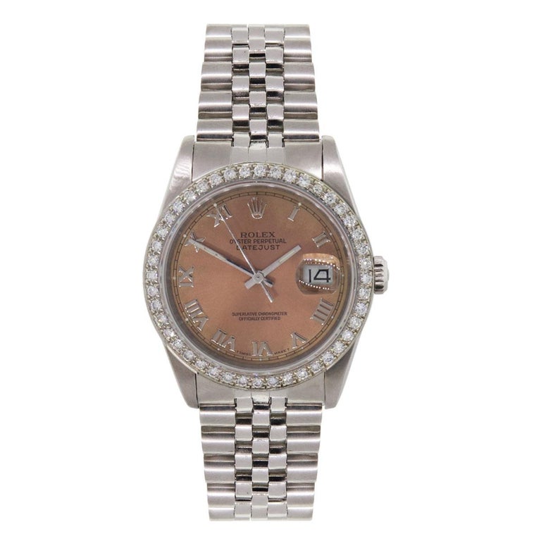 Rolex 16220 Datejust Wristwatch at 1stDibs
