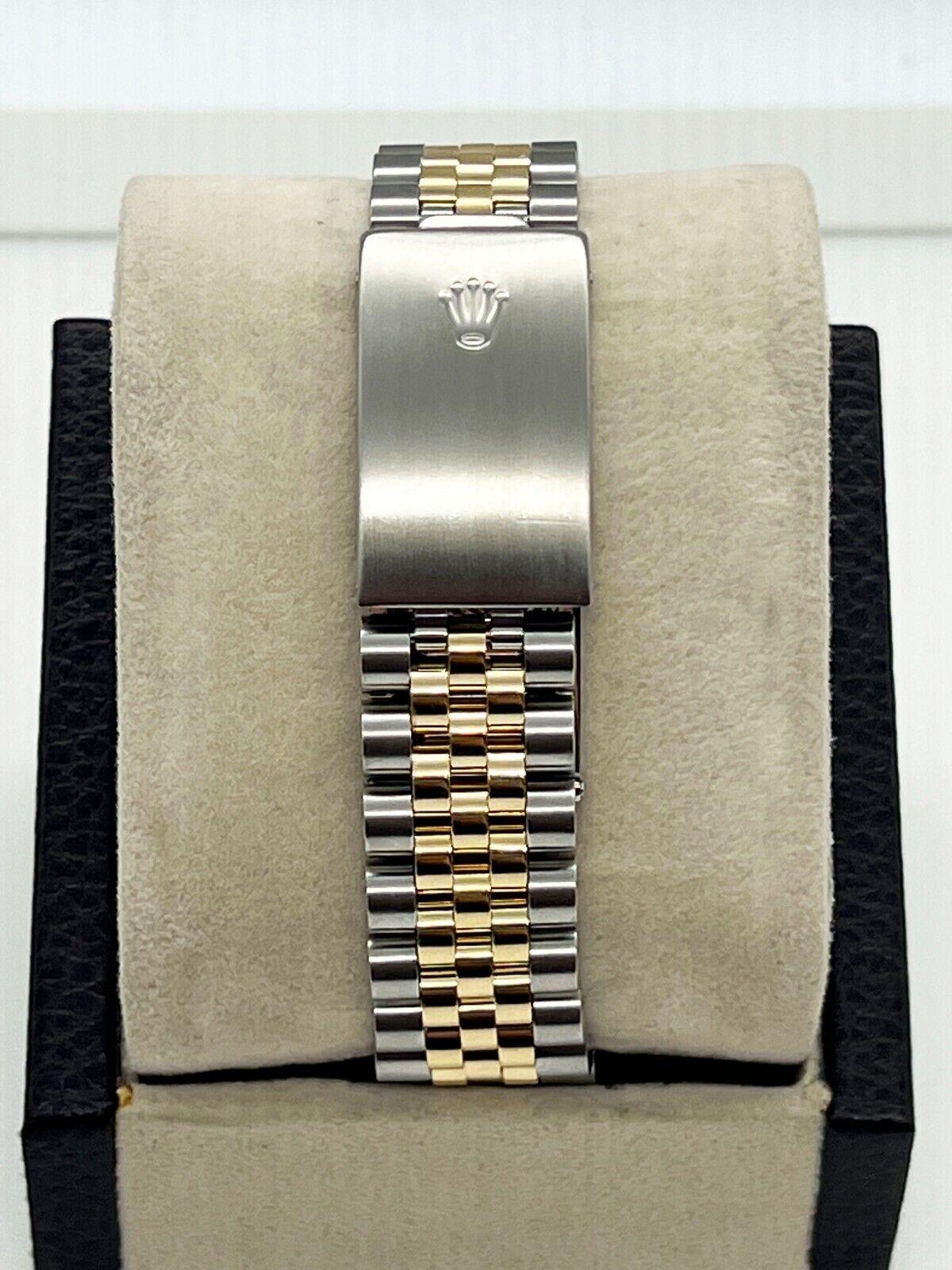 Rolex 16233 Datejust MOP Diamond Dial 18K Yellow Gold Stainless Steel ...